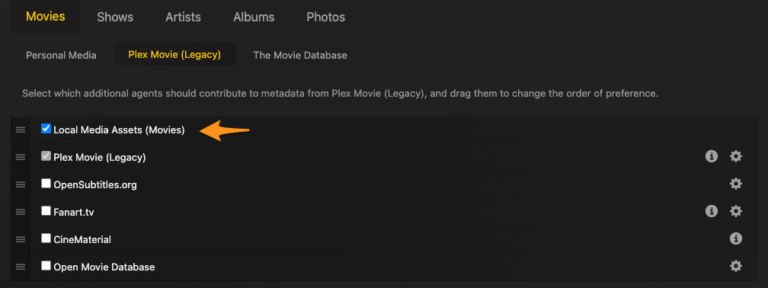Metadata Agents | Plex Support