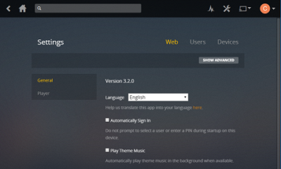 Plex Web App Settings | Plex Support