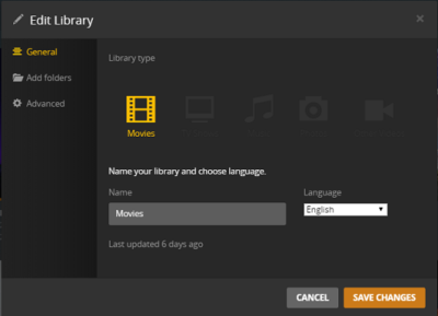 Editing Libraries | Plex Support