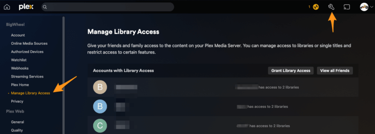 Managing Library Access | Plex Support
