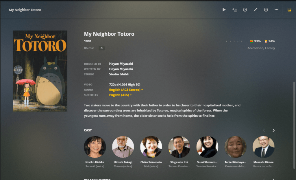 Viewing Item Details | Plex Support