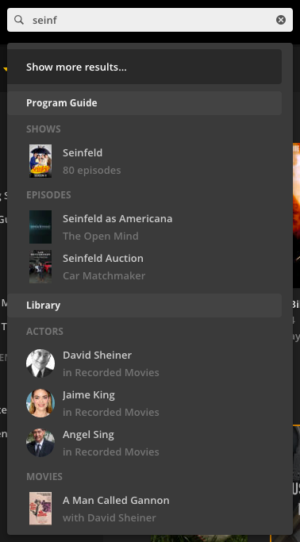 Program Guide | Plex Support