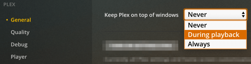 Configuration and Usage Options | Plex Support
