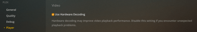 Configuration and Usage Options | Plex Support