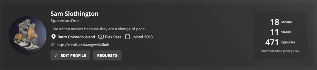 Profile | Plex Support