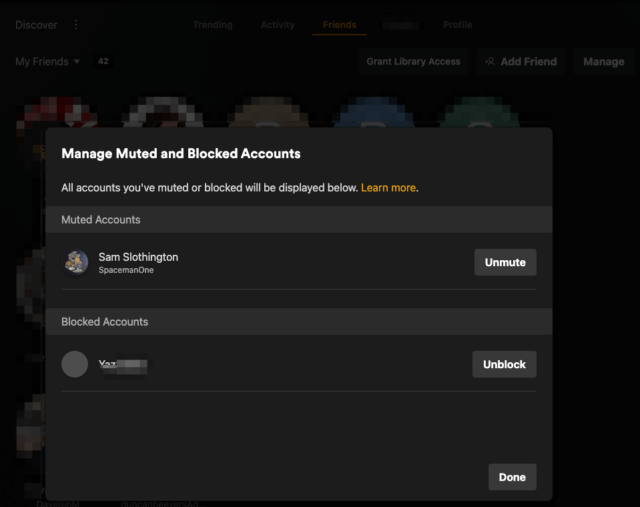 Mute & Block | Plex Support