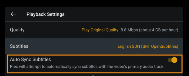 Auto-Sync Subtitles | Plex Support