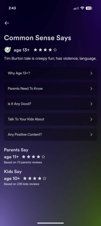 Common Sense Media | Plex Support