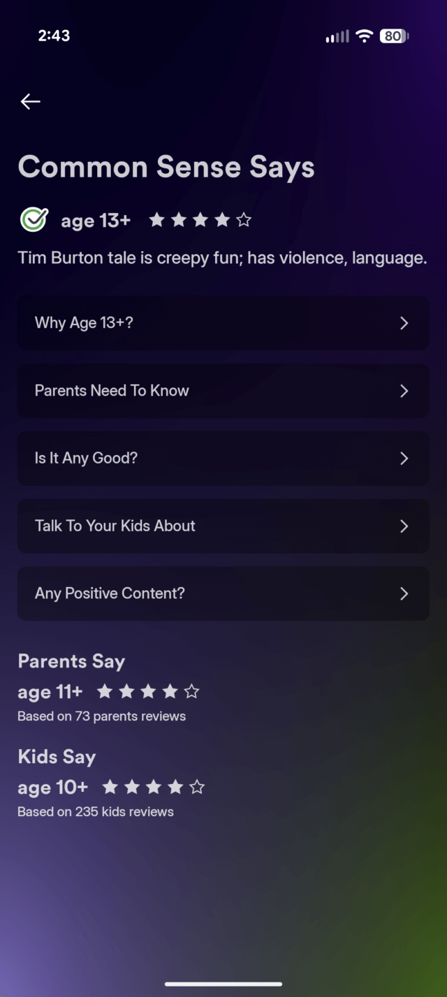 Common Sense Media | Plex Support